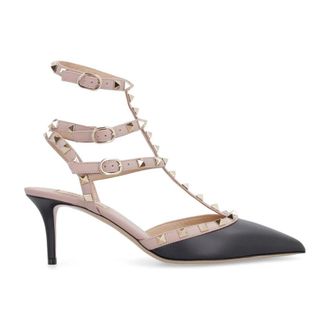Valentino Garavani Rockstud Ankle Strap Pumps - - Shoes - Damen - Schwarzk - 36 EU