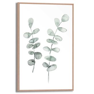Reinders Gerahmtes Bild, Eukalyptus, Küche, Bilder, Wanddeko, Room Decor, MDF, Grün, 30x20cm