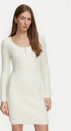 Guess Strickkleid W6BK89 Z1921 Creme Regular Fit