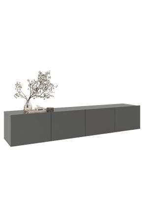 Homin Lowboard, Anthrazit, Holzwerkstoff, 200x36.7x42 cm, h&auml;ngend, Wohnzimmer, Wohnw&auml;nde, Lowboards, Lowboards h&auml;ngend