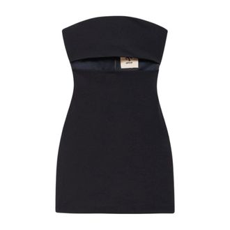 Aniye By Mini robe moulante &agrave; col bandeau et d&eacute;tail cut-out - Femme - Robes - Noir - Taille: 38 FR