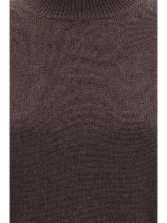 Brunello Cucinelli Womens Cashmere Turtleneck Sweater - Coffee (capra Hircus)
