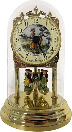 SELVA Quarz-Jahresuhr Meline, handbemalt, mit Motivzifferblatt, Made in Germany, Kristallglashaube (Ma&szlig;e: 16 x 10 cm)