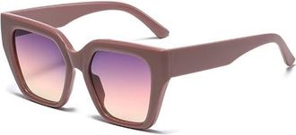 Generic Lunettes De Soleil Carr&eacute;es &Agrave; Monture Large, Tendance For Les Vacances, For Hommes Et Femmes, Id&eacute;ales For Les Photos De Soir&eacute;e.(Pink)