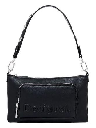 Desigual Accessoires PU Others, Portefeuille bi-Pliable pour Femme, Noir, 24.5