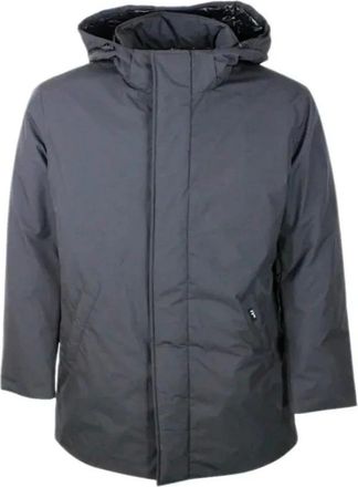 Add Homme, Vestes, Noir, Taille: XL Parka &agrave; capuche avec rembourrage en duvet