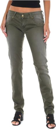 Met Met, Femme, Jeans, Vert, Taille: W25 Slim Fit Denim Jeans