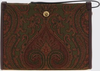 Etro Paisley-Clutch von mit Pegaso-Logo und abnehmbarer Handgelenkschlaufe