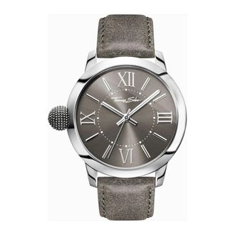 Thomas Sabo Thomas Sabo Herren Armbanduhr Rebel With Karma 46 mm Armband Leder Wa0294-273-210-46 MM - - Accessories - Herren - Grau - ONE SIZE