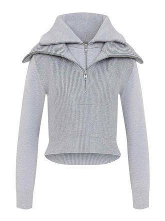 Balenciaga Rundhalspullover - Grau