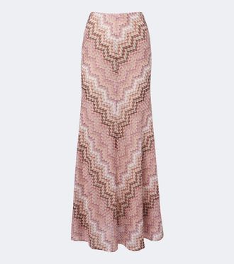 Missoni Jupe longue &agrave; motif Zigzag