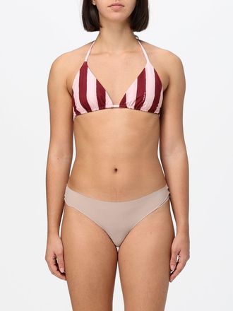 Fendi Haut de bikini triangle &agrave; rayures avec liens &agrave; nouer r&eacute;glables