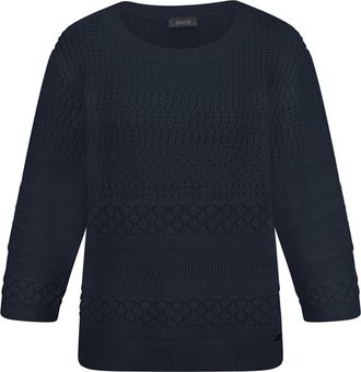 Basler Pullover U-Boot-Ausschnitt BASLER blau