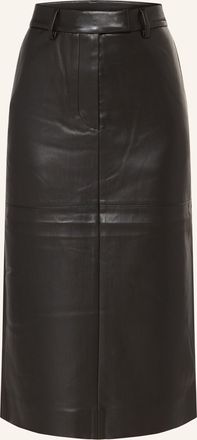 Calvin Klein Rock In Lederoptik schwarz