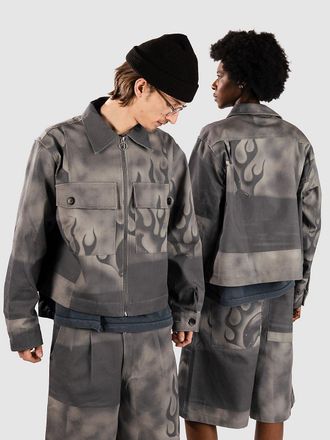 Jungles Jungles Flaming Dolphins Trucker Jacke grey denim
