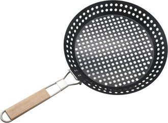 Generic Antihaft-bratpfanne Klappgriff, Grillpfanne, Bratpfanne, Geschirr, Runder Grilltopf, Camping-kochgeschirr, K&uuml;chenkochwerkzeug