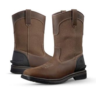 Carhartt Work in Progress Montana Bottes imperm&eacute;ables en caoutchouc pour homme Bout carr&eacute; 27,9 cm, marron, 39 EU