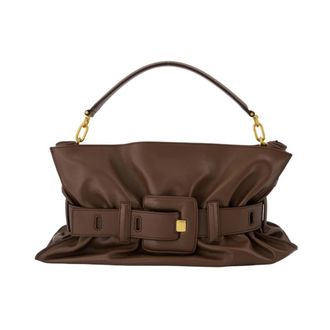 Balmain Anthem Medium Shoulder Bag - - Bags - Damen - Braun - ONE SIZE