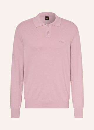 HUGO BOSS Strick-Poloshirt Asac rosa