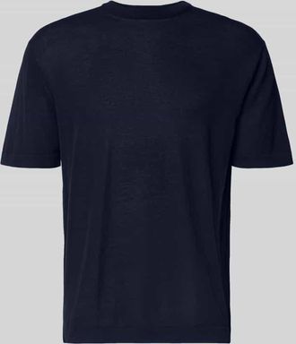 Cruna T-Shirt mit geripptem Rundhalsausschnitt