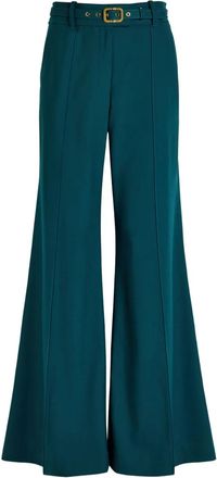 Zimmermann pantalon &eacute;vas&eacute; &agrave; ceinture - Bleu
