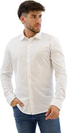 BOSS Hommes Mysoft 2 Chemise Slim en piqué de Coton chiné