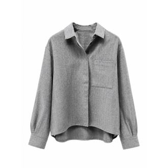 Nine In The Morning Arizona Wollhemd - - Blouses & Shirts - Damen - Grau - S
