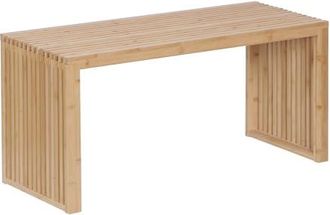 Relaxdays Sitzbank, Bambus, Moderne K&uuml;chenbank, Umkleidebank Flur, Bad & Schlafzimmer, HBT 43x90x33 cm, Schuhbank, Natur