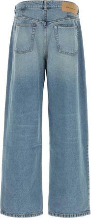 Ami Light-Wash Straight-Leg Jeans - Blue