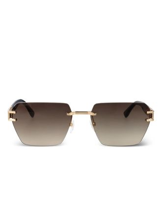 Dsquared2 Eyewear Sonnenbrille mit Logo-Schild - Braun