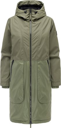 Navahoo Damen Parka &Uuml;bergangsjacke Edelumhang mit Kapuze