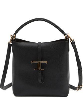 Tod's Tods Hobo Bags - Structured Handbag In Smooth Calfskin - Gr. unisize - in Schwarz - f&uuml;r Damen