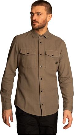 G-Star Homme, Chemises, Brun, Taille: XL Chemise en coton avec coton