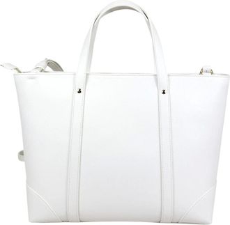 A|X Armani Exchange Femme, Sacs, Blanc, Taille: ONE Size Polly Tote