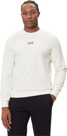 Emporio Armani Emporio Armani Ea7, Homme, Sweatshirts et sweats &agrave; capuche, Beige, Taille: S Core Identity SweaT-shirt ras du cou
