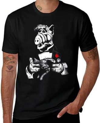 Generic Cat Lovers T-shirt pour homme Alf Sitcom, T-shirt pour homme, Style :, 5XL