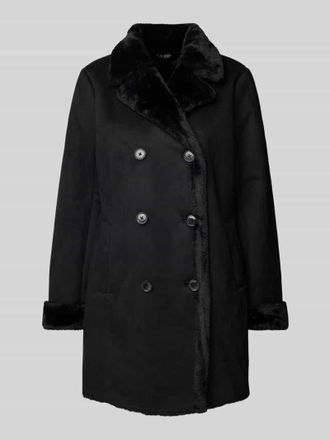 Lauren Ralph Lauren Webpelzmantel mit Reverskragen