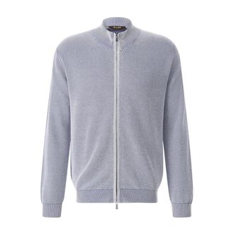 Moorer Urbino Cardigan - - Knitwear - Herren - Blau - XL