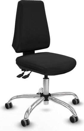 Piqueras y Crespo Piqueras Y Crespo - Elche as similpiel negro base cromada ruedas engomadas 65mm