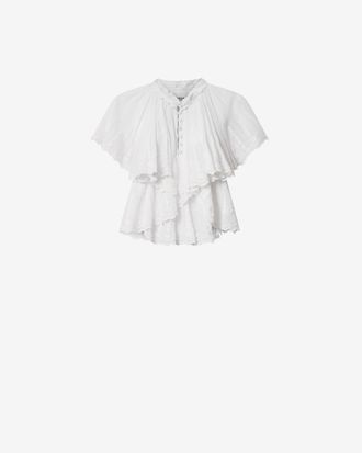 Isabel Marant Top Lorna - Femme - Blanc - Taille34 - Marant &Eacute;toile
