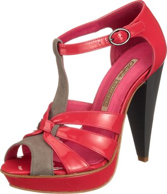 Buffalo 11321-494 patent kid suede pink 121, Damen Sandalen/Fashion-Sandalen, pink, (pink 121), EU 39