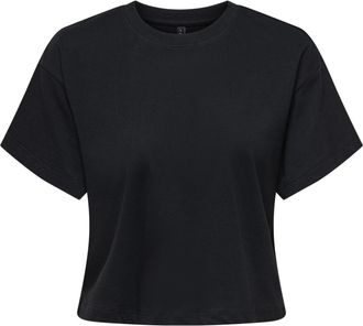 Only Damen Onlbolette Life S/S Lace Mix Top JRS, Bright White, Medium