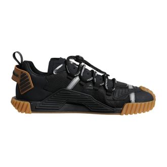 Dolce & Gabbana Schwarze Braune NS1 Sneakers Gummisohle - - Shoes - Herren - Schwarzk - 40 EU