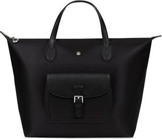 Pellet Sac cabas porté main - Matière waterproof - Compatible format A4 - Pour Femme - Collection Kiana - Noir