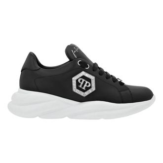 Philipp Plein Nappa Leather Runner Crystal Fatale - - Shoes - Damen - Schwarzk - 39 EU