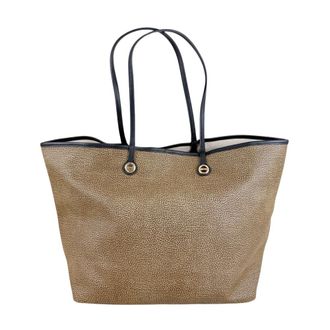Borbonese Femme, Sacs, Brun, Taille: ONE Size Flight Borsa Shopping L