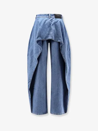 Loewe Womens Denim Jeans Blue Cotton