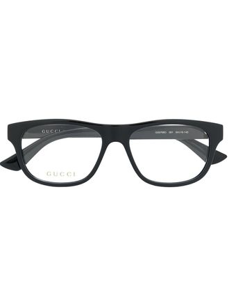 Gucci lunettes de vue à monture rectangulaire - Noir