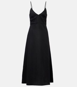Asceno Midikleid Ida aus Leinen