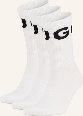 HUGO BOSS Hugo 3er-Pack Str&uuml;mpfe weiss